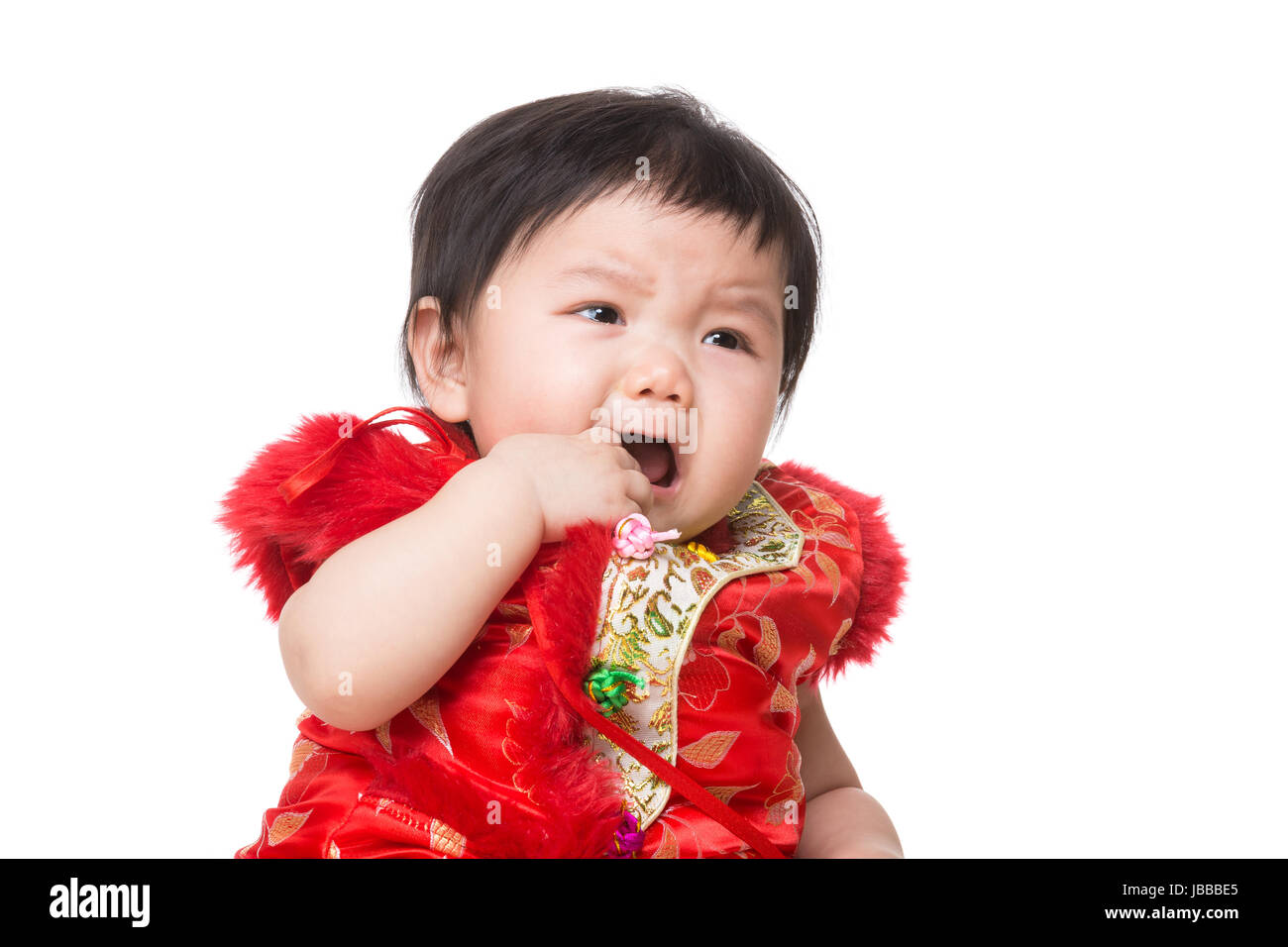 Chinese baby crying red Banque de photographies et d’images à haute ...