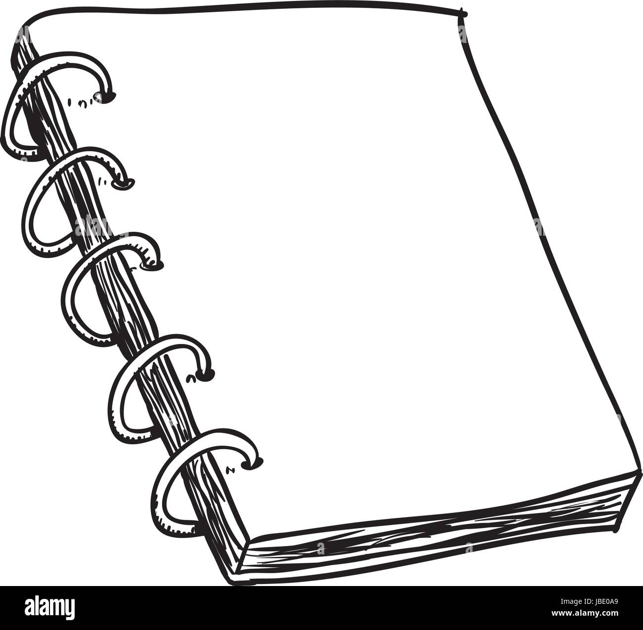 Carnet de notes dessiner Image Vectorielle Stock - Alamy