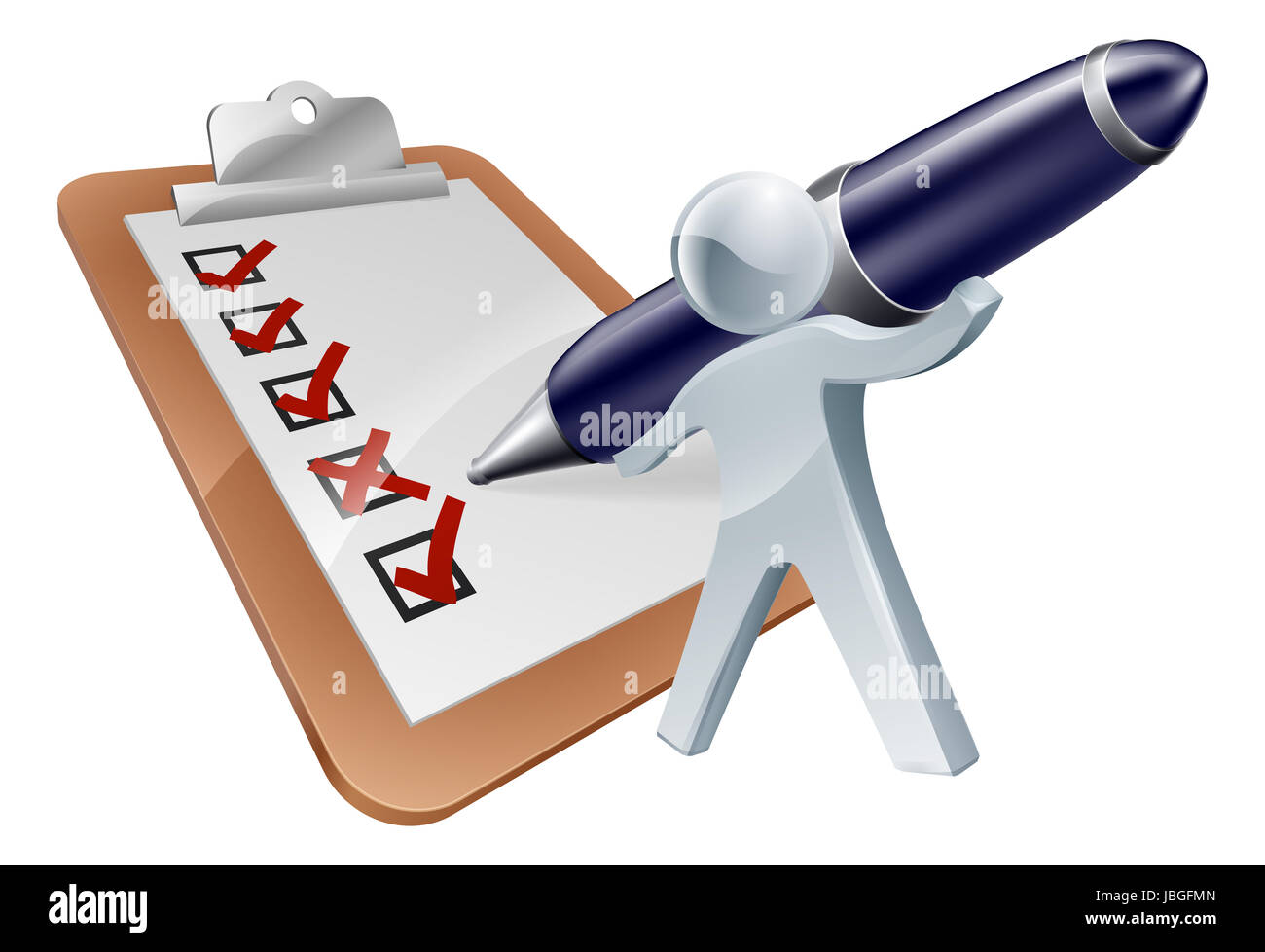Questionnaire Cartoon Banque d'image et photos - Alamy
