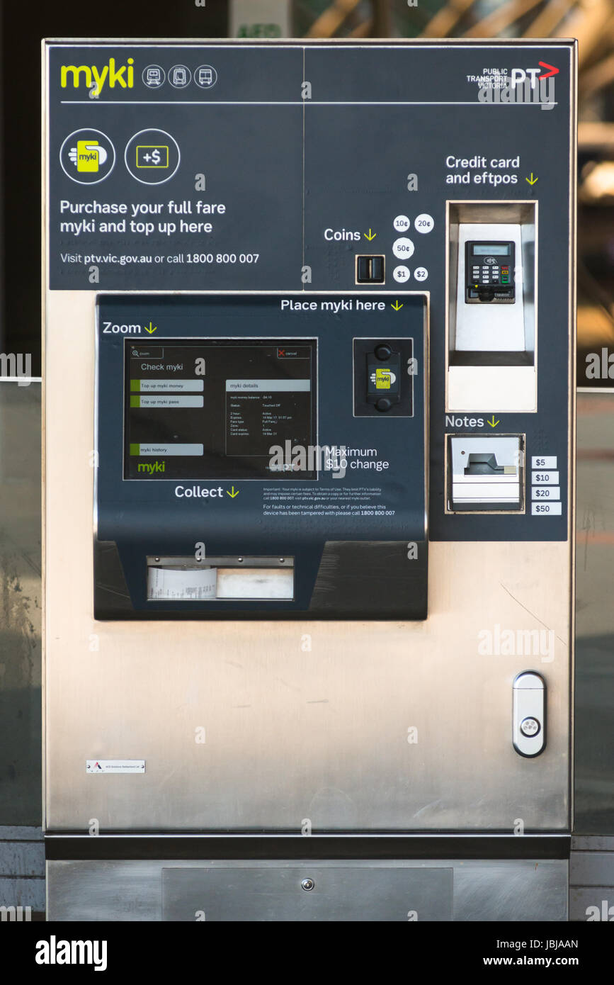 Myki machine Banque de photographies et d’images à haute résolution - Alamy
