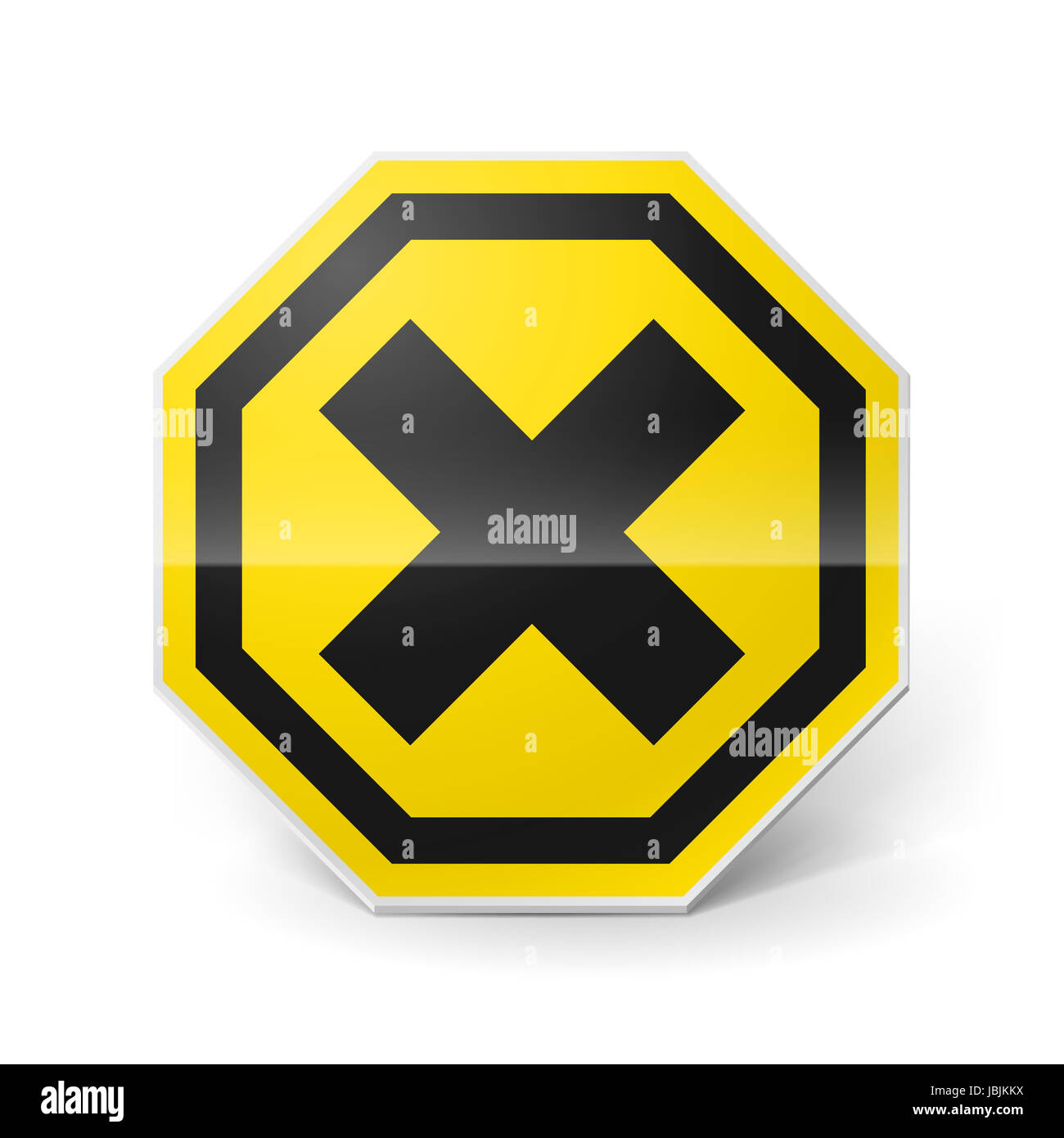 Warning sign irritant symbol Banque d'images détourées - Alamy