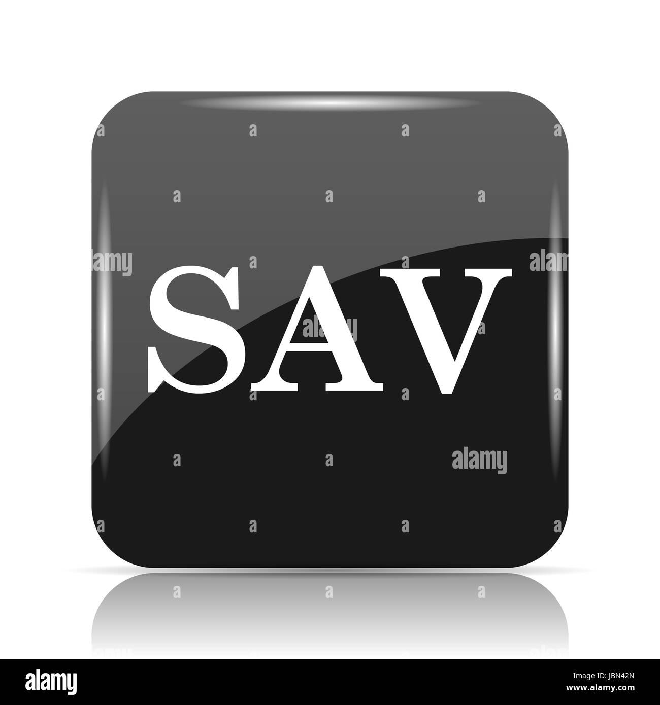 Sav icon Banque d'images noir et blanc - Alamy