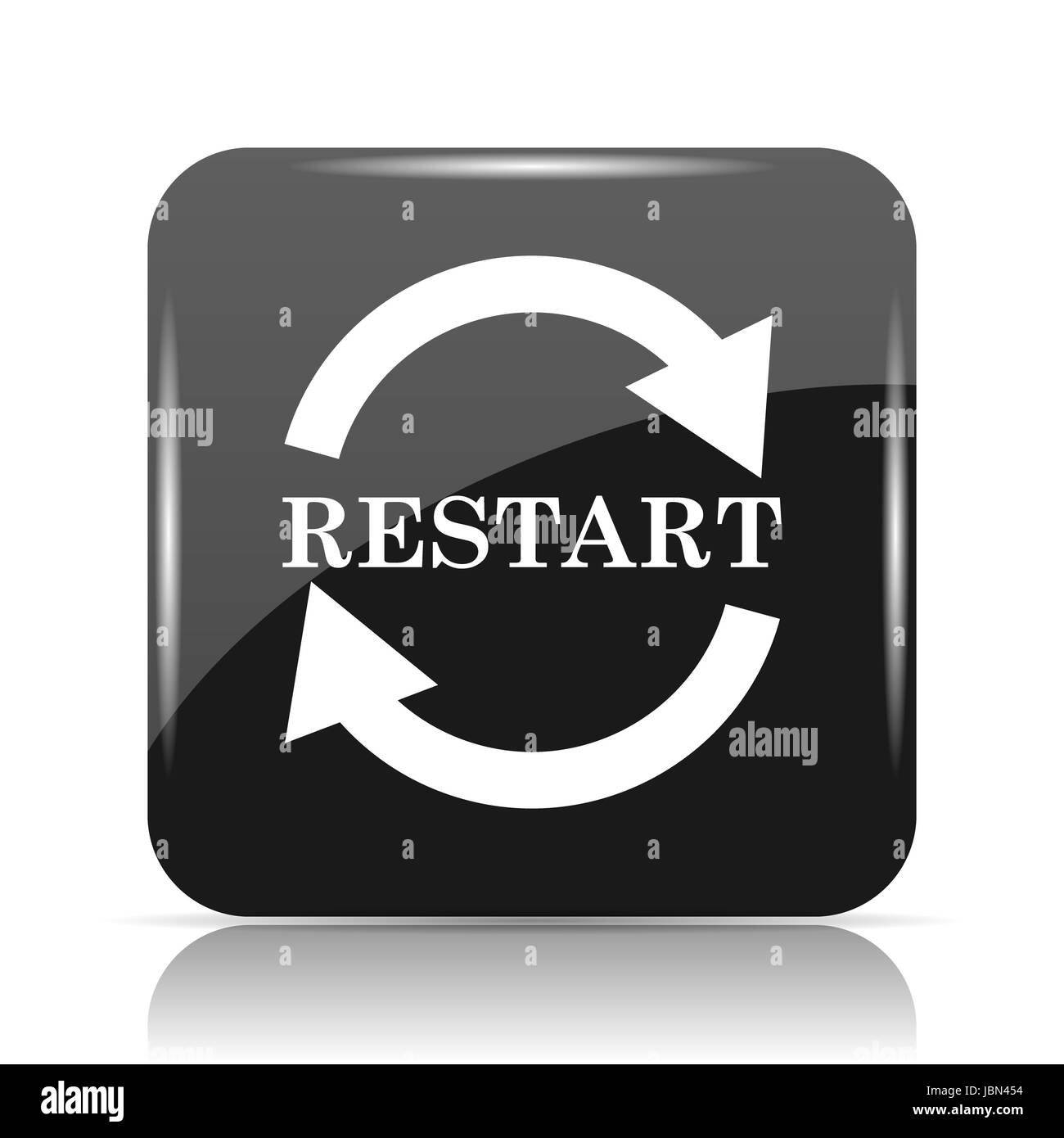 Restart icon internet button on Banque de photographies et d’images à ...