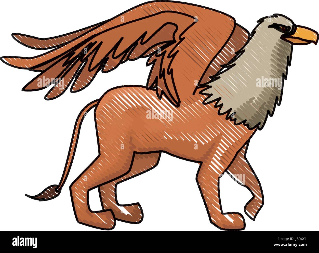 Oiseau mythologique Banque d'images vectorielles - Alamy