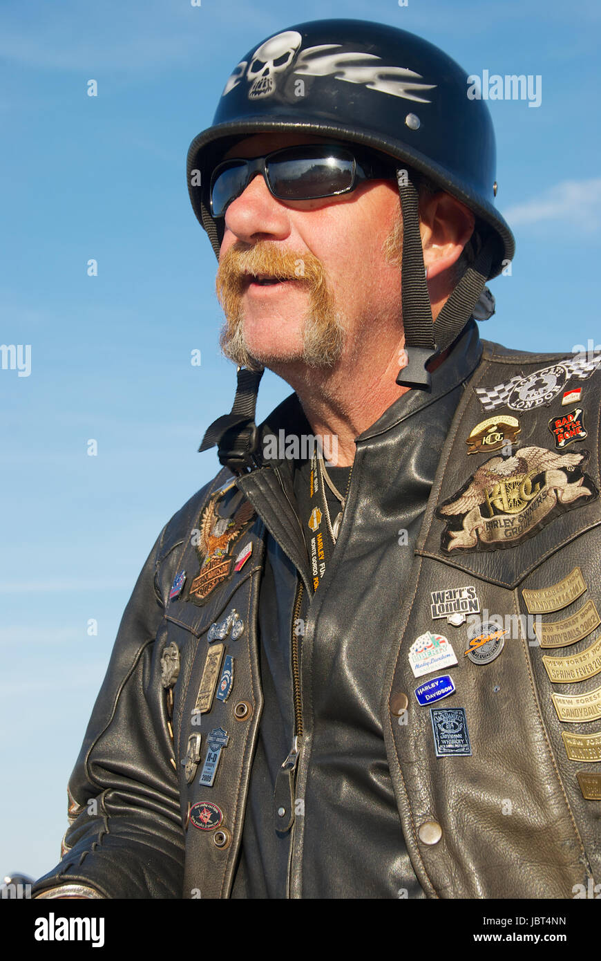 Harley Davidson motorcycles rider Photo Stock - Alamy