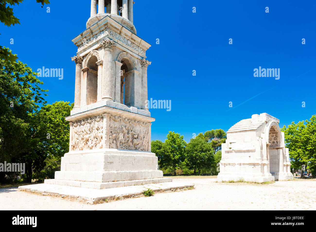 Glanum ruines romaines st remy de provence Banque de photographies et d ...