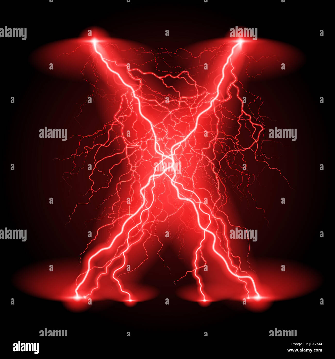 éclair rouge Banque de photographies et d’images à haute résolution - Alamy