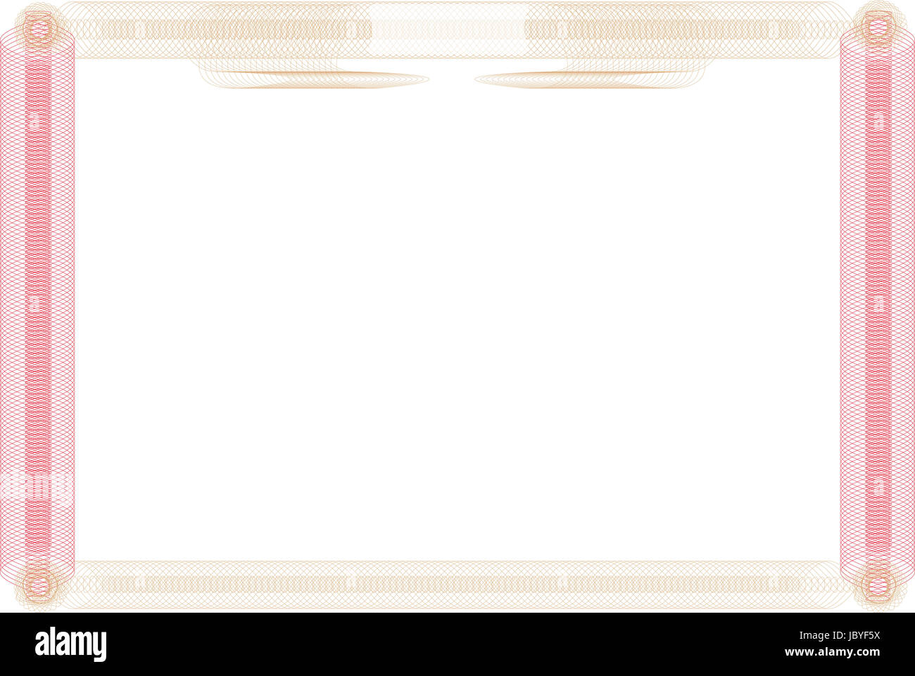 Modèle de certificat - Vector illustration de modèle vierge Photo Stock ...