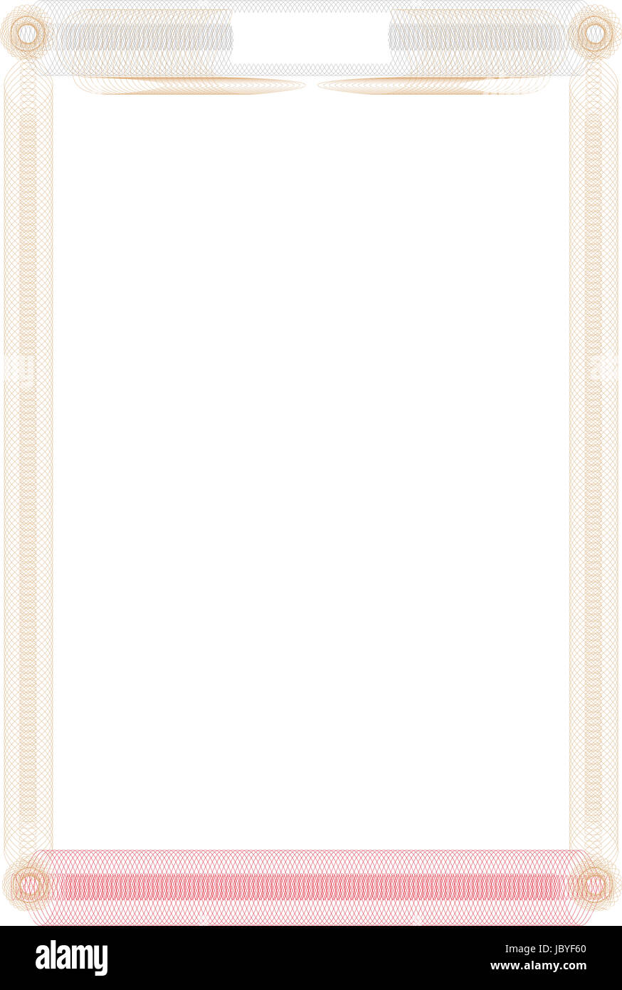 Modèle de certificat - Vector illustration de modèle vierge Photo Stock ...