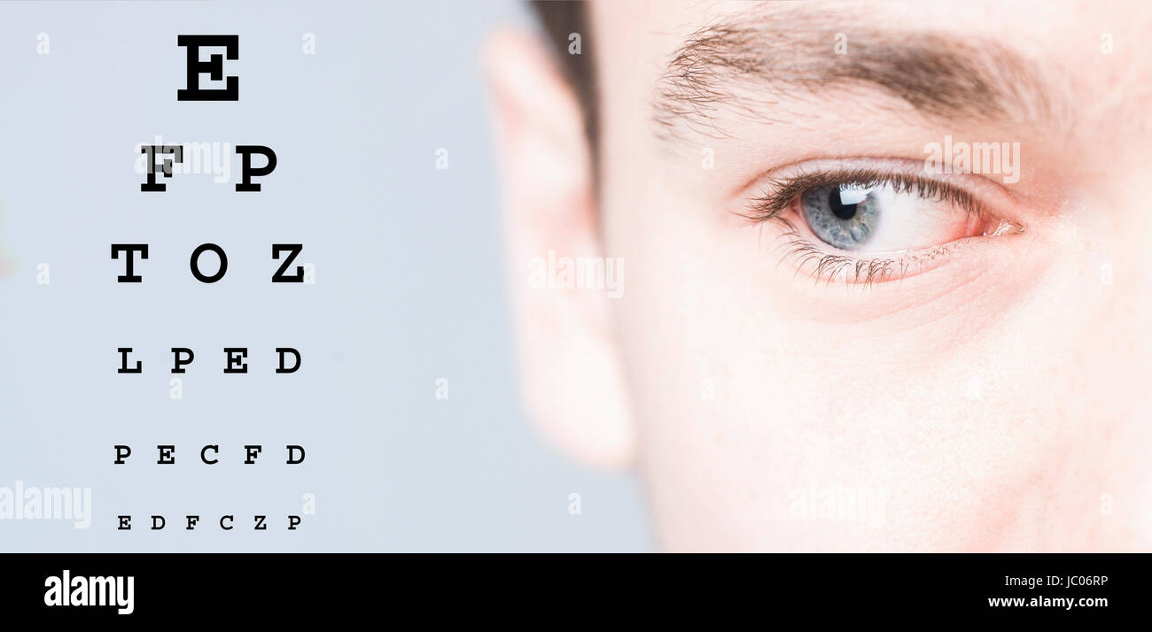 Tableau des yeux chez l'opticien Banque de photographies et d’images à ...