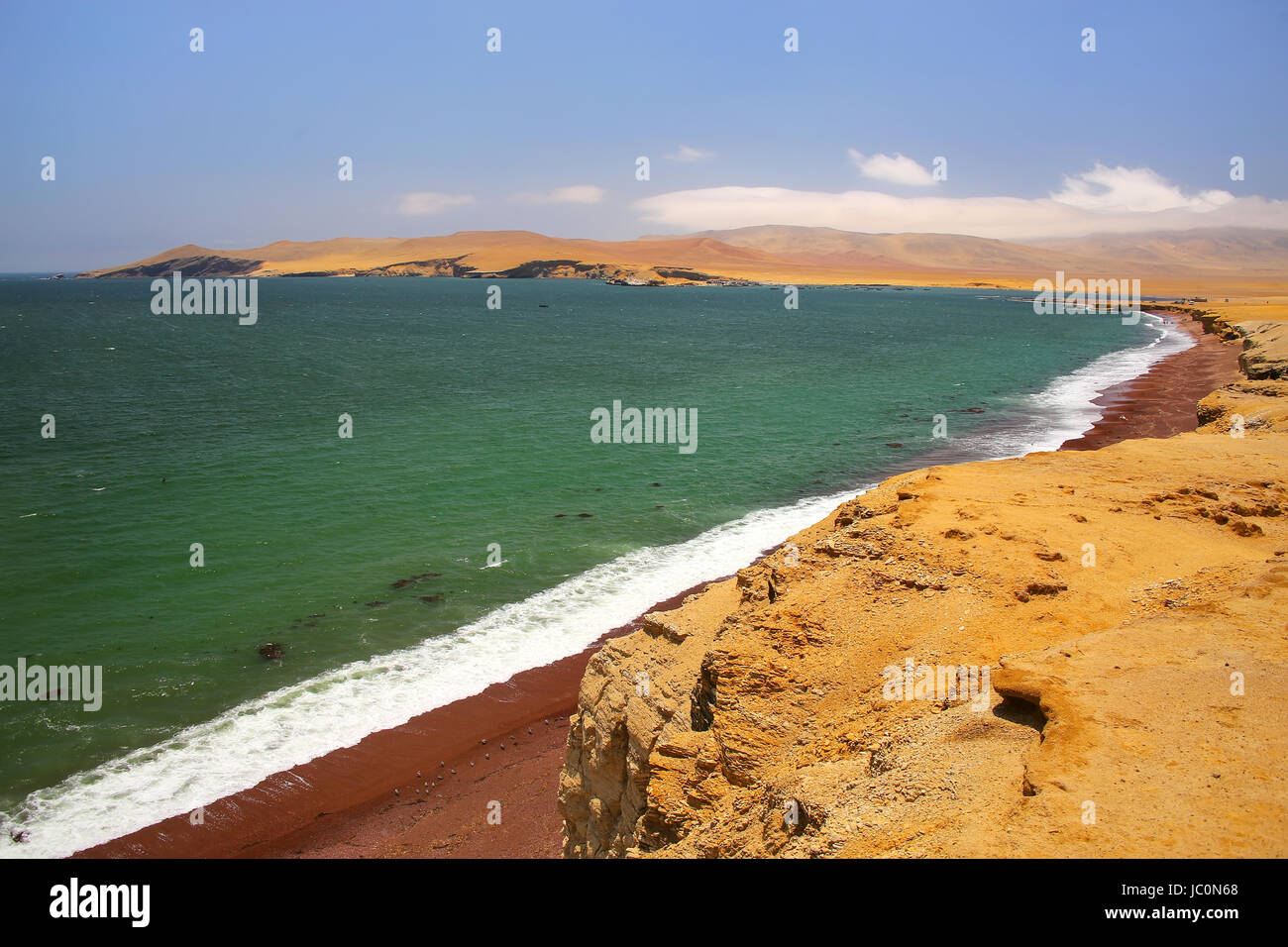 Roja Beach dans la réserve nationale de Paracas, au Pérou. Objectif ...