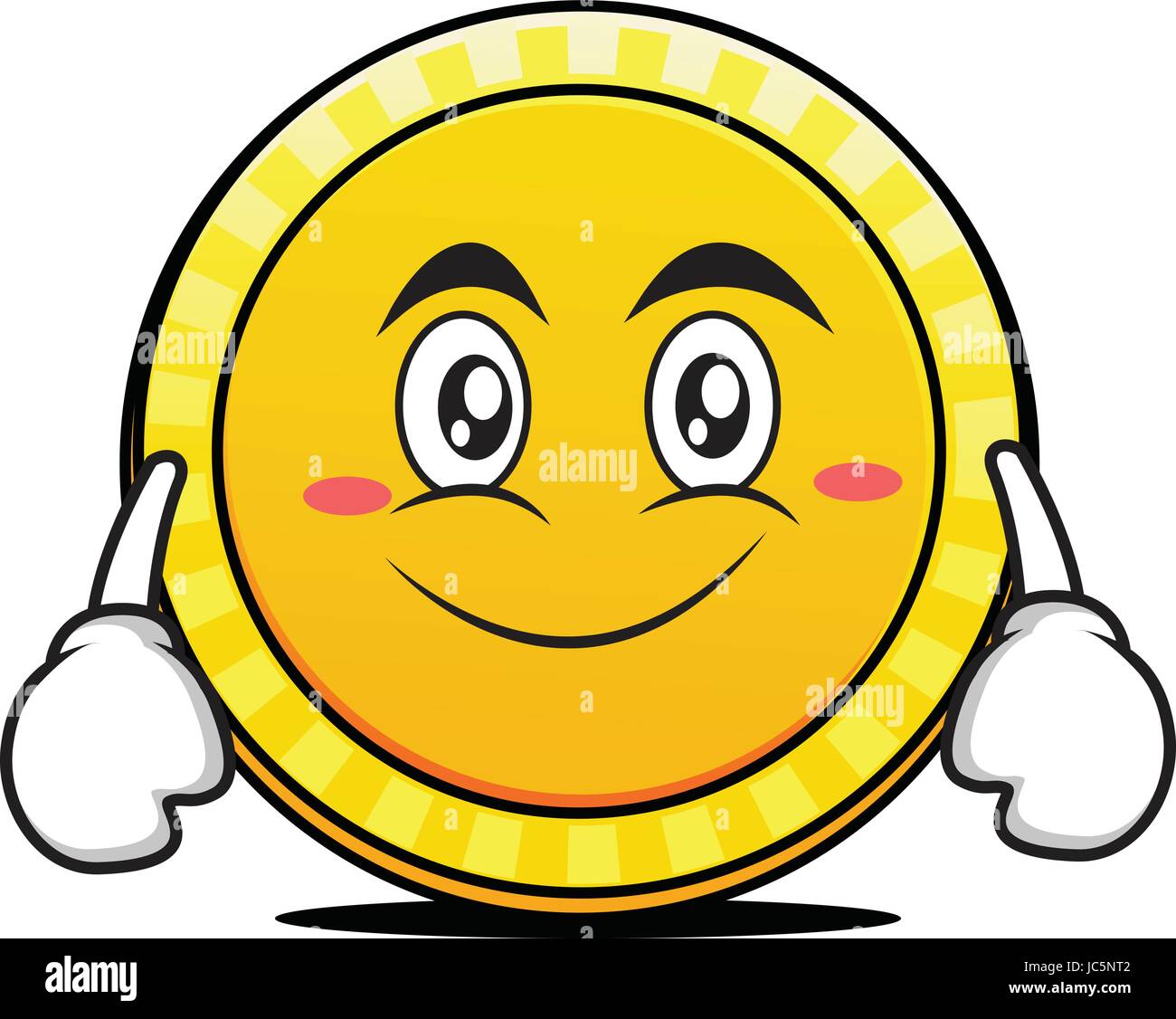 Coin smiley face Banque d'images vectorielles - Alamy