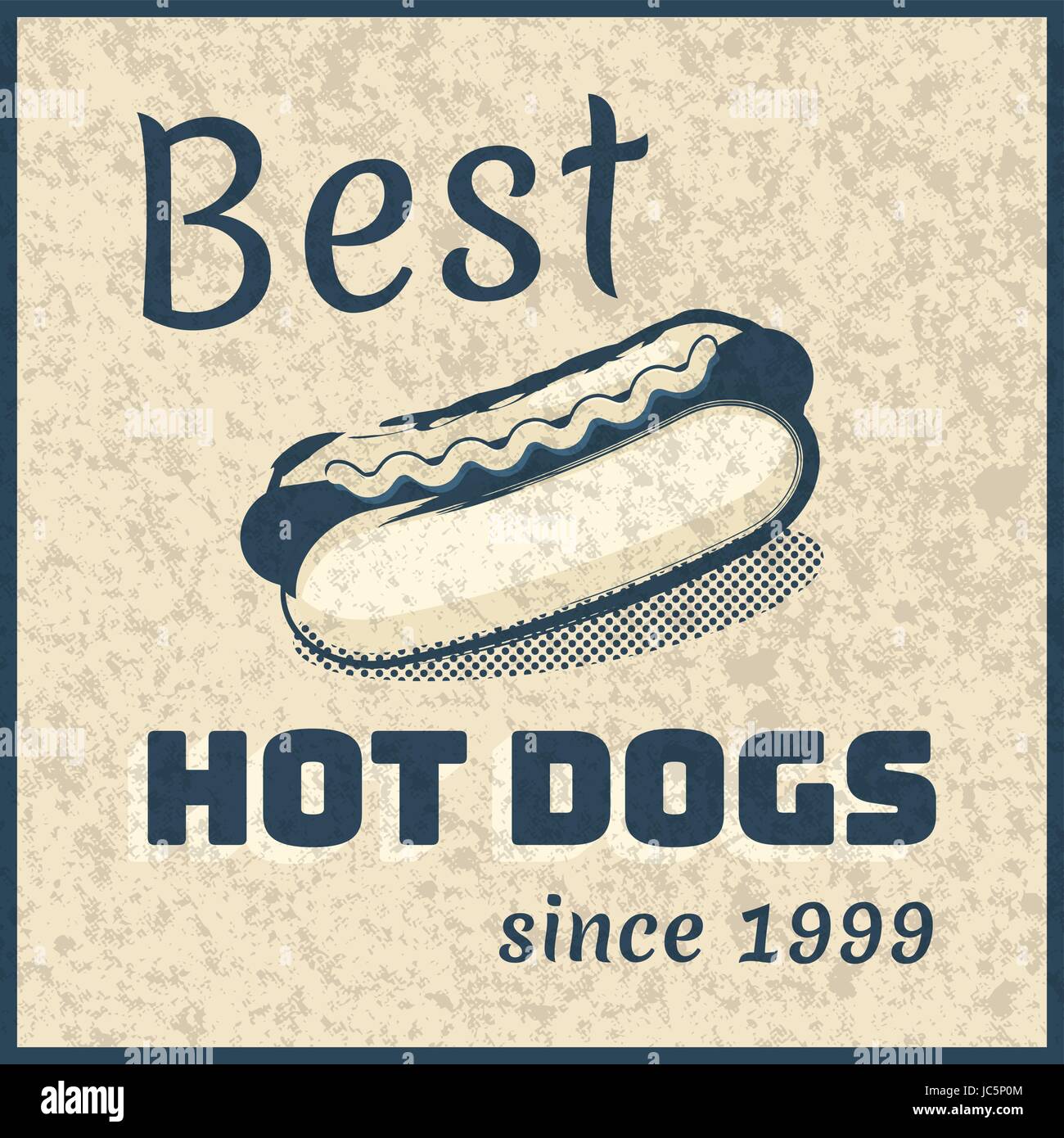 Hot dog poster Banque de photographies et d’images à haute résolution ...
