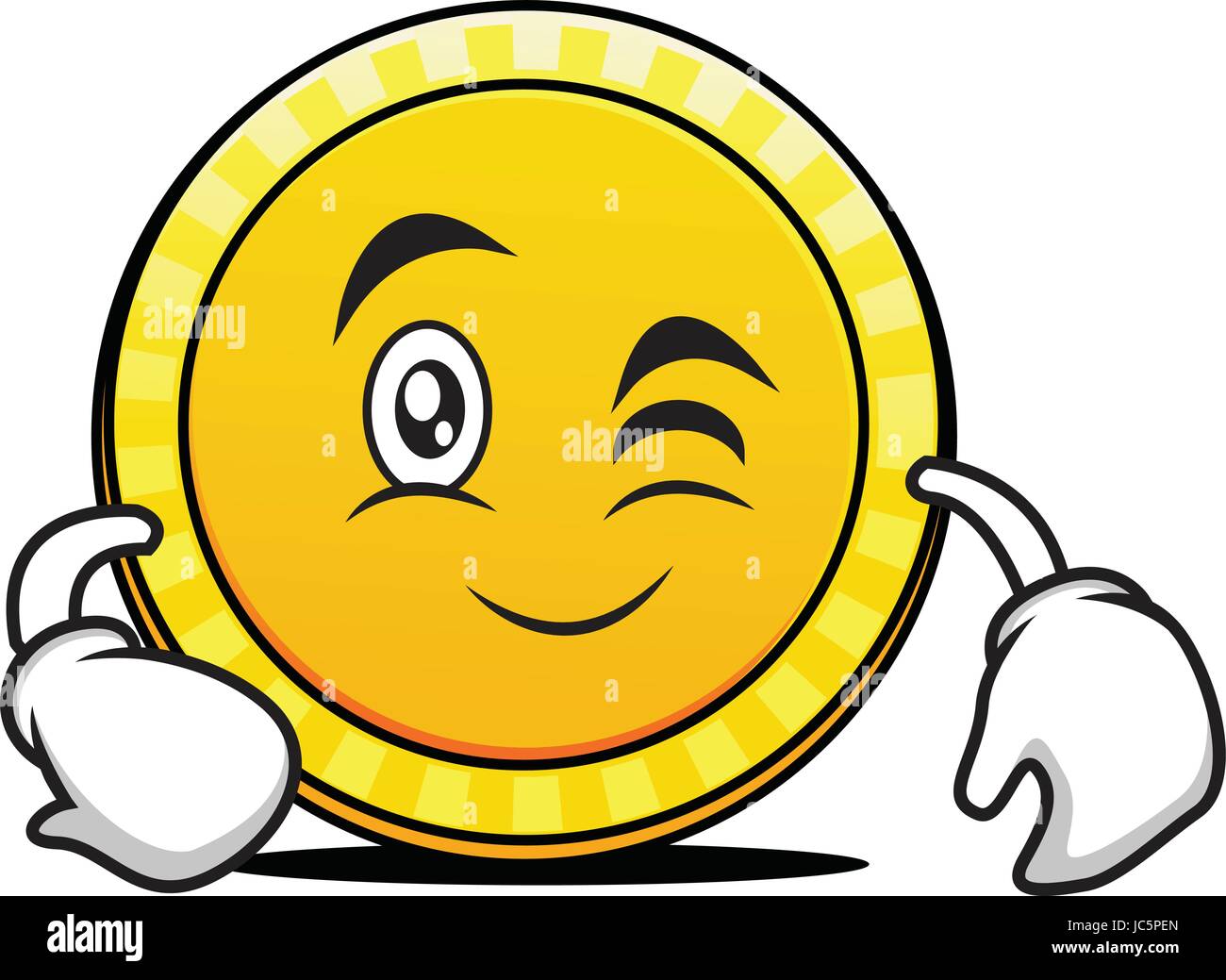 Coin smiley face Banque d'images vectorielles - Alamy