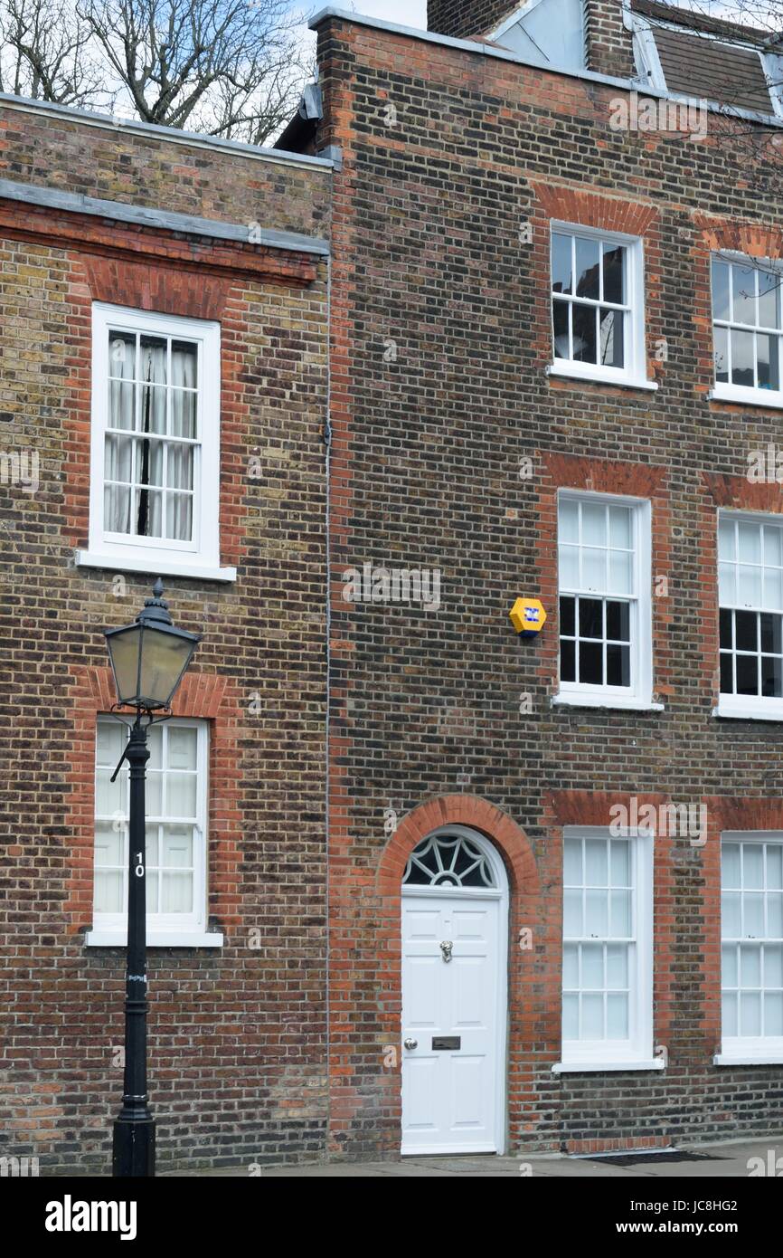 Maison de ville victorienne en briques rouges Banque de photographies ...