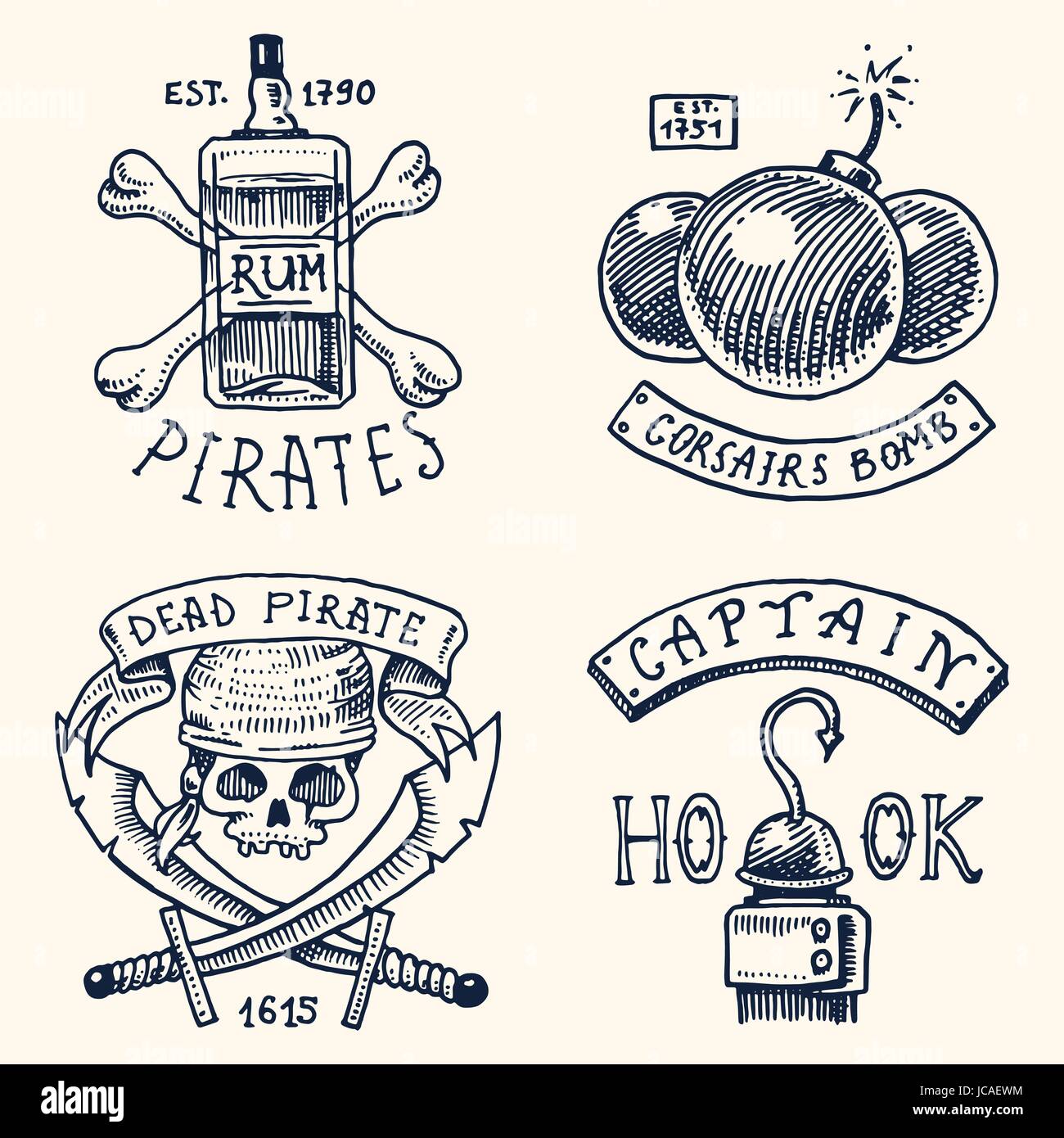 Ensemble de gravés, dessinés à la main, vieux, ou étiquettes de ...