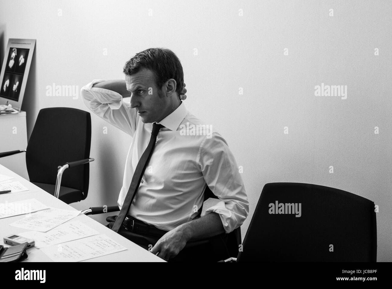 Emmanuel macron bureau Banque de photographies et d’images à haute ...