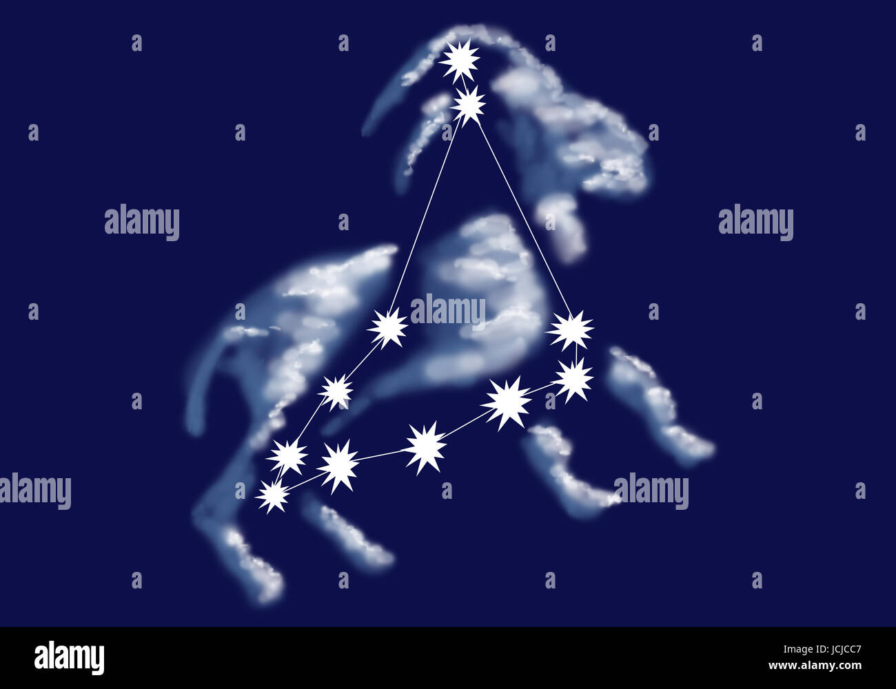 The constellation capricorn date Banque de photographies et d’images à ...