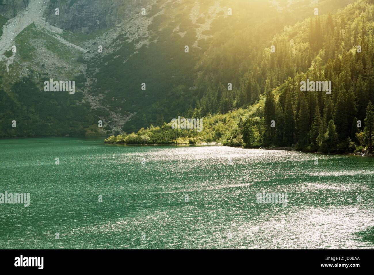 Morskie Oko Lac de montagne. Paysage de montagnes de Tatra. Zakopane ...
