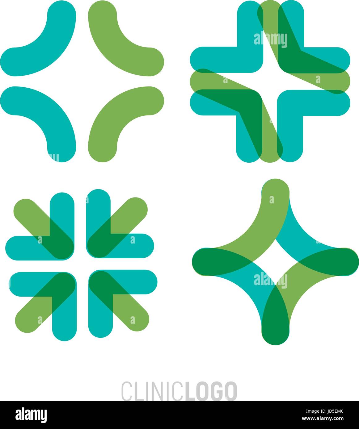 Medical symbole abstrait de transparent l'intersection de lignes sous ...