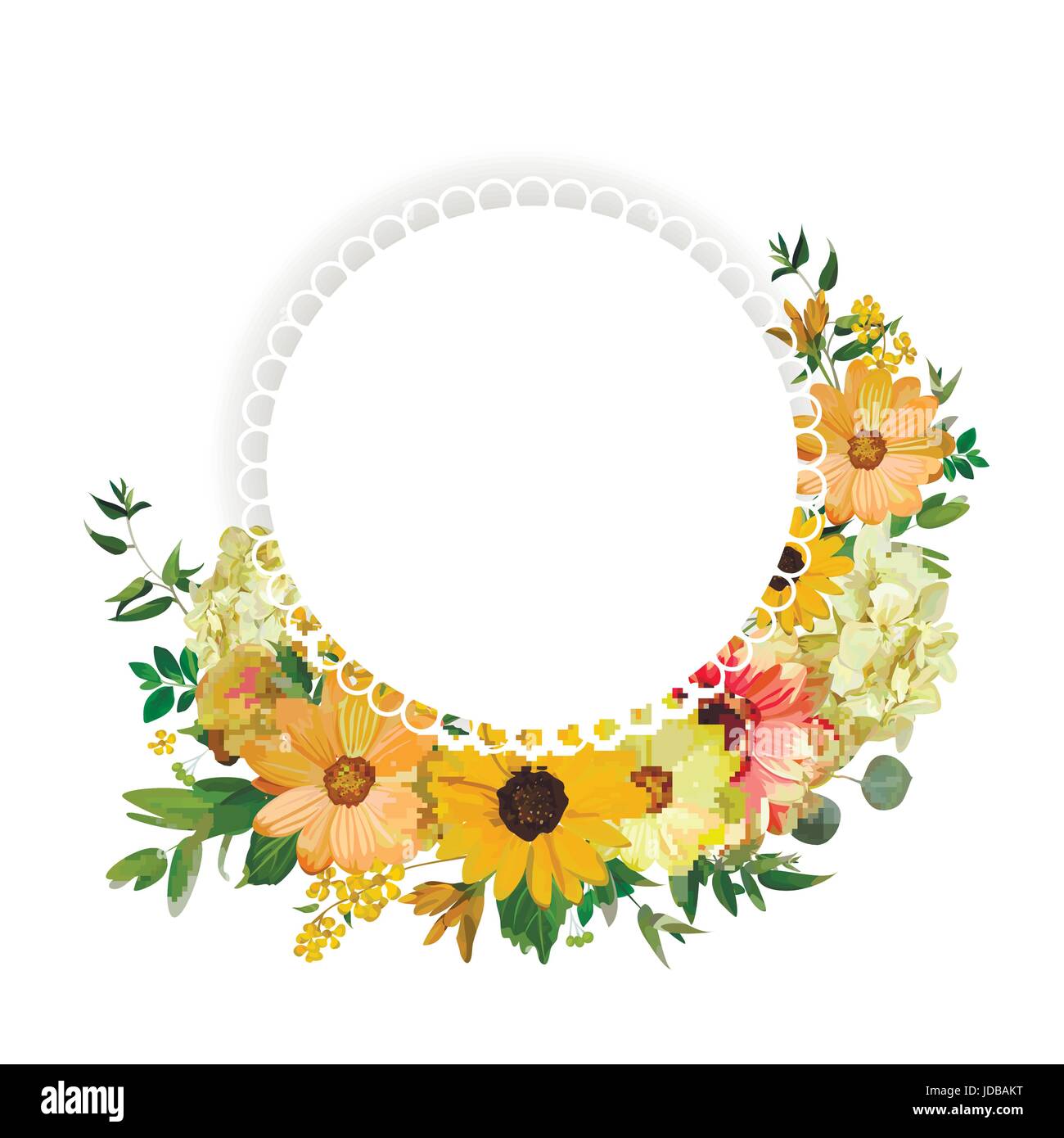 Cercle de fleurs Banque de photographies et d’images à haute résolution ...