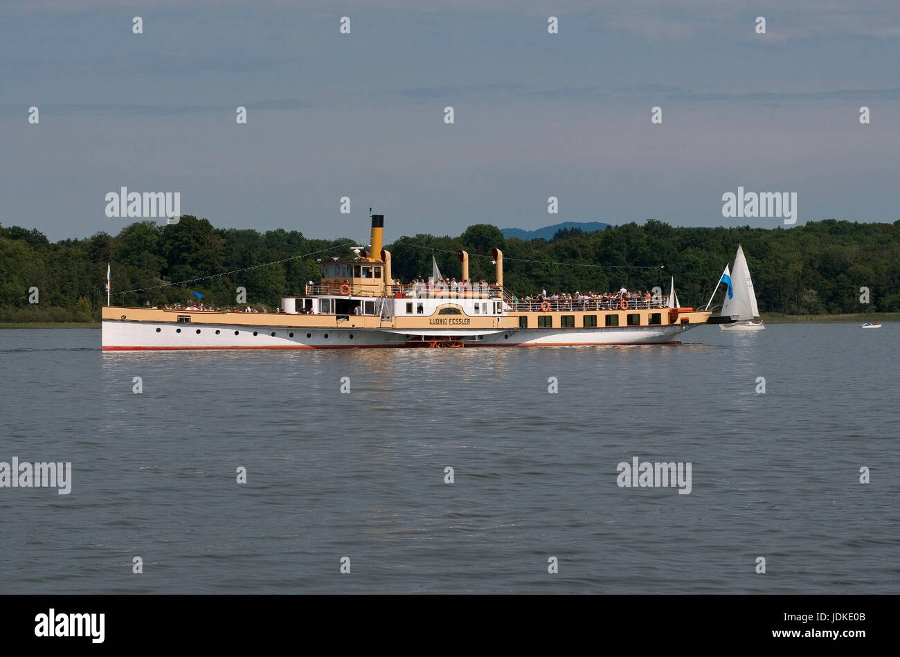 L'Europe, l'Allemagne, la Bavière, le lac de Chiem, Chiemgau, marbre ...