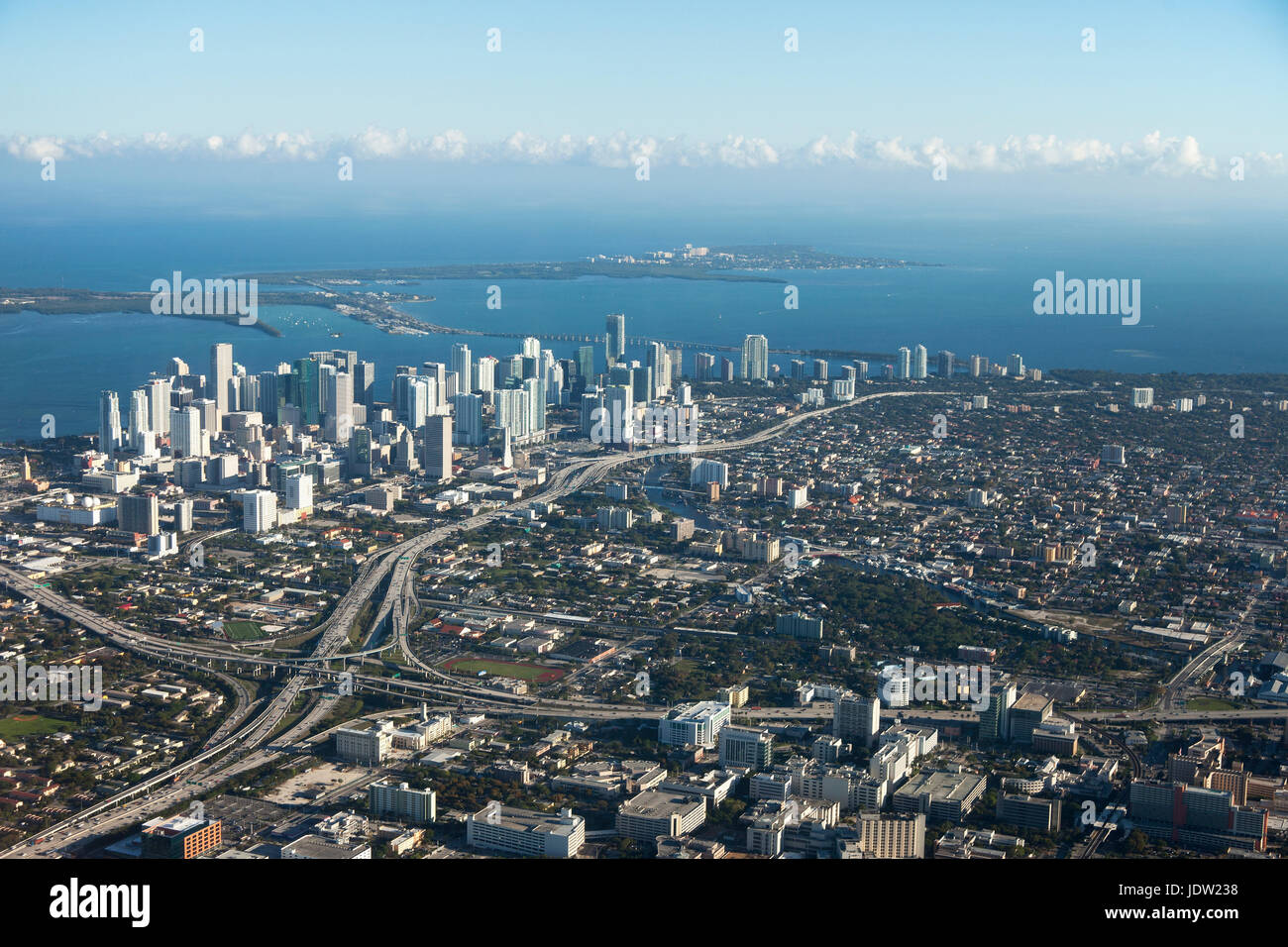 Centre ville de miami Banque de photographies et d’images à haute ...