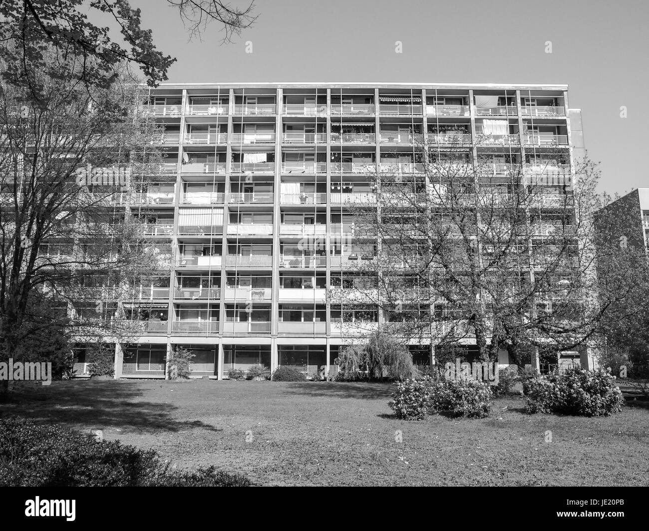 Architecture rationaliste Banque d'images noir et blanc - Alamy