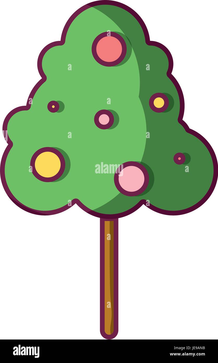 Arbre Avec Des Fruits Banque d'images vectorielles - Alamy