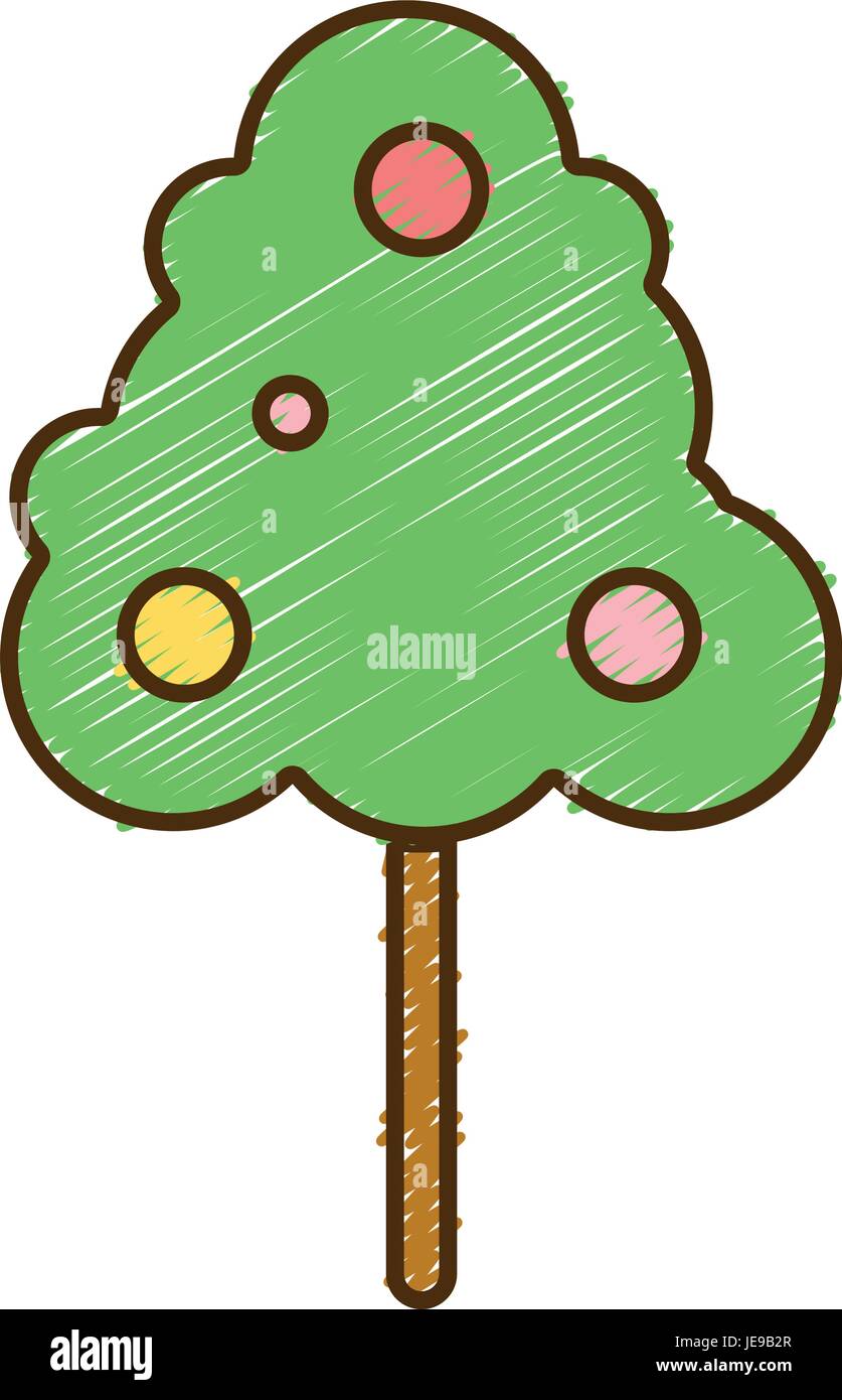 Arbre Avec Des Fruits Banque d'images vectorielles - Alamy