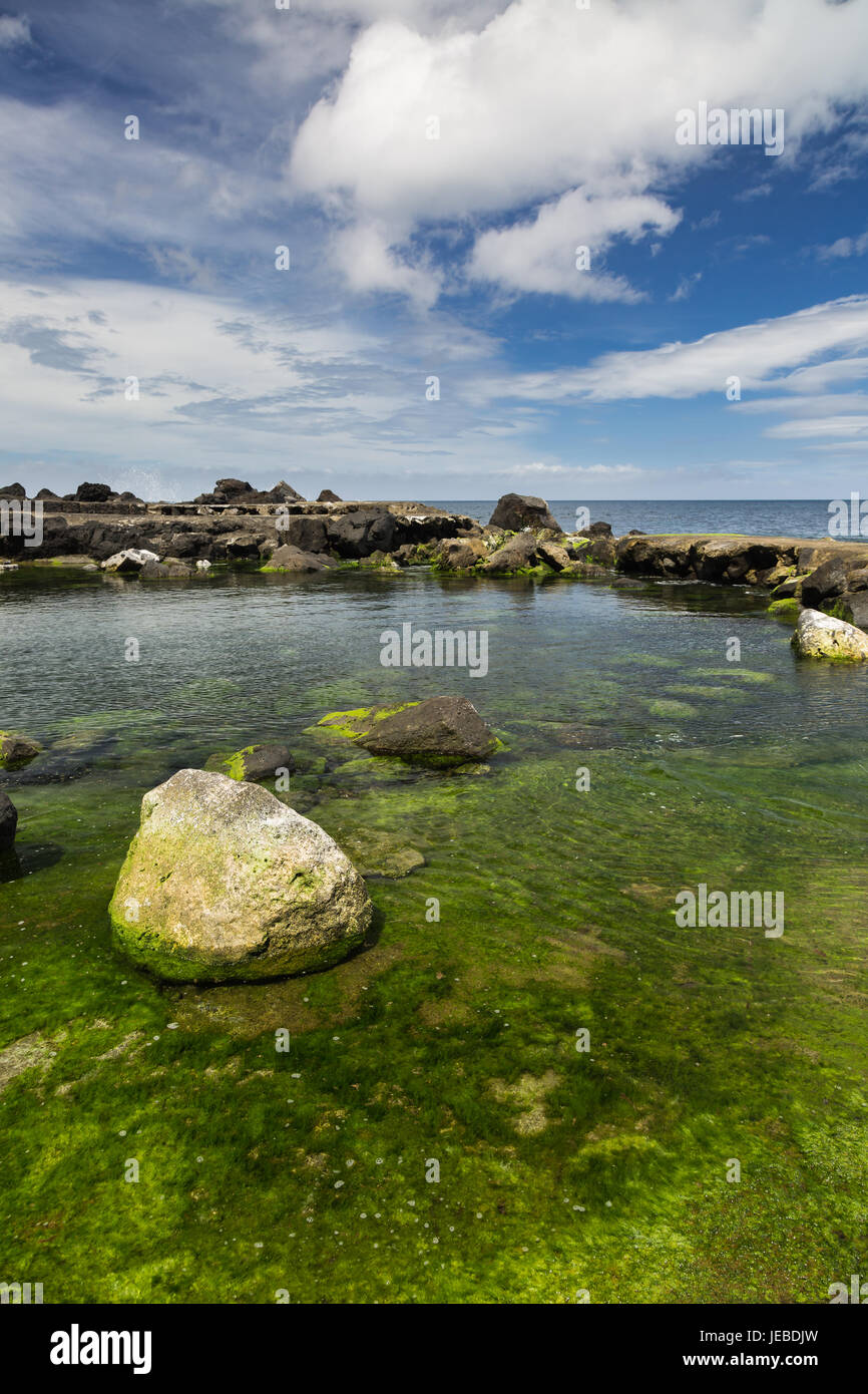 Côte-Nord près de santo antonio à l'île de São Miguel, l'archipel des ...