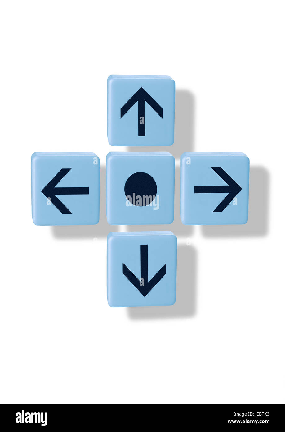 Arrows in four directions Banque d'images détourées - Alamy