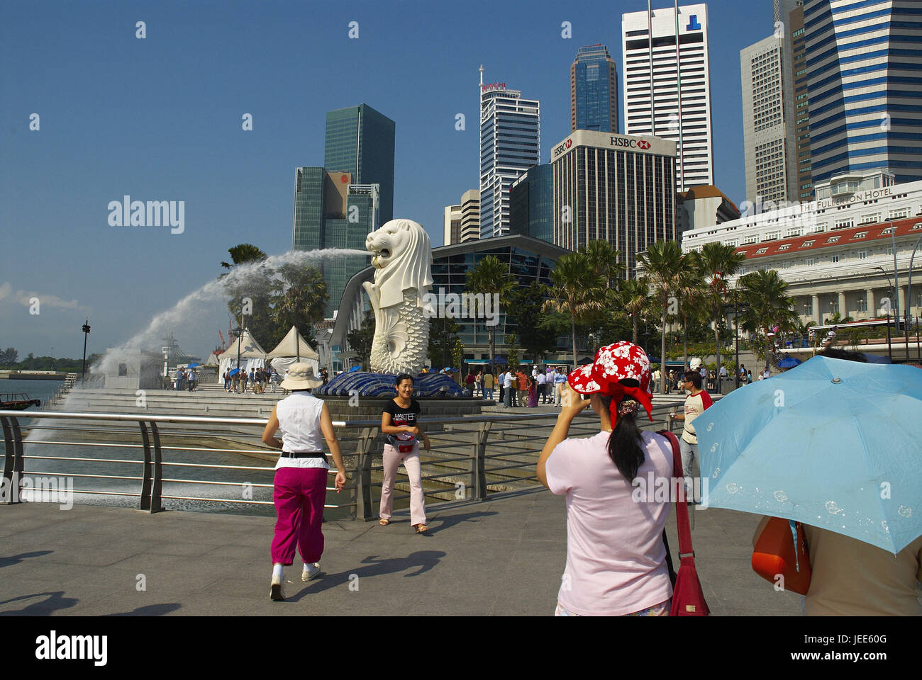 Le parc du monument au merlion Banque de photographies et d’images à ...
