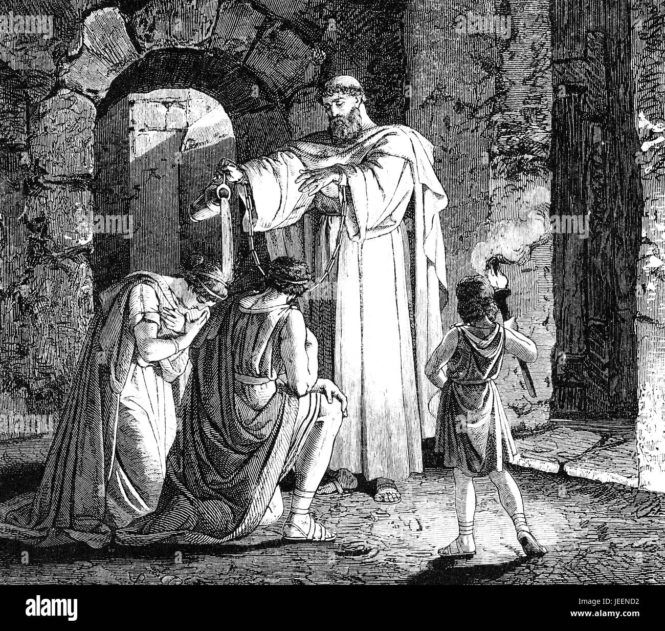 St balbina Banque d'images noir et blanc - Alamy