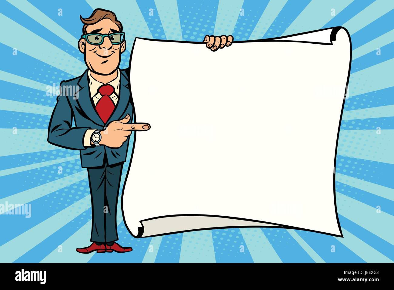 Happy joyeux sur la maquette de l'affiche de l'espace de copie. Comic ...