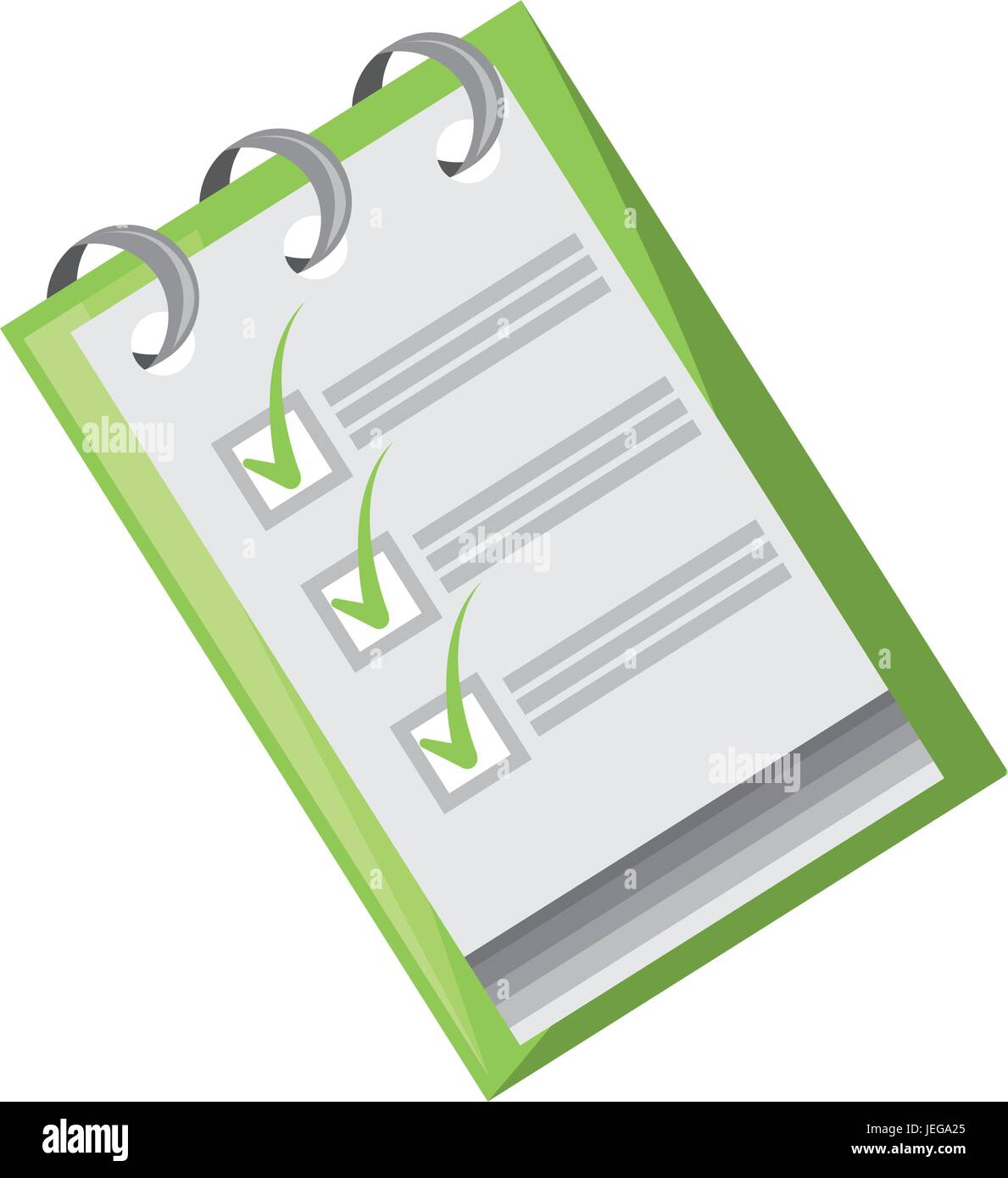 Fiche de document Liste de vérification Image Vectorielle Stock - Alamy