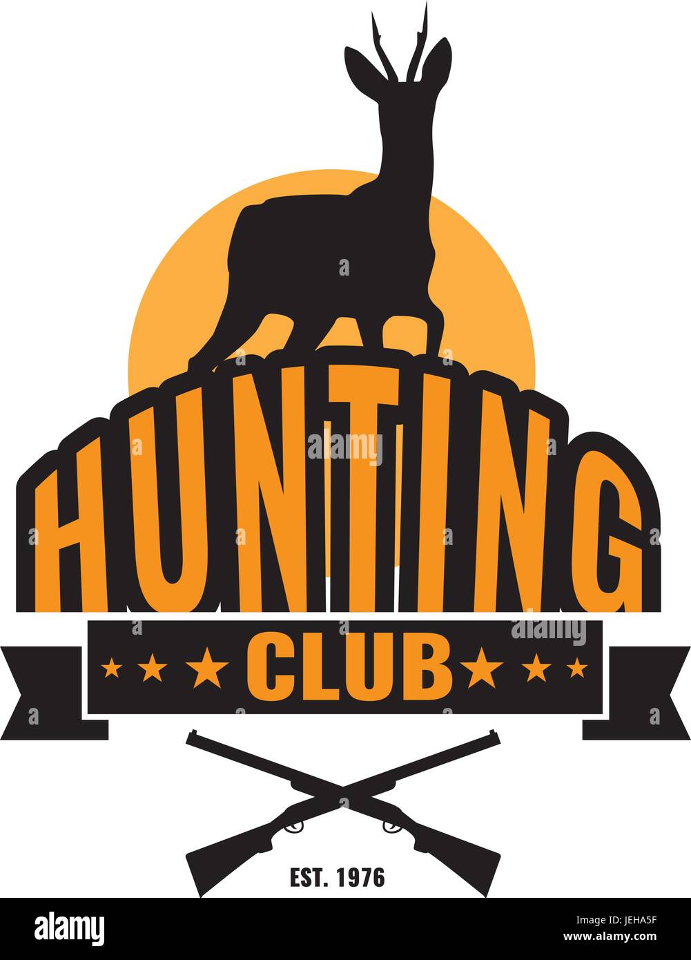Logo de chasse chevreuil Banque de photographies et d’images à haute ...