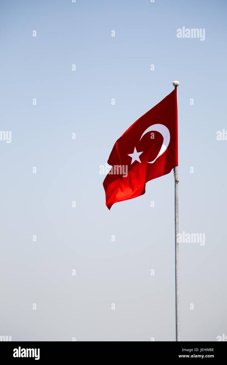 Turkish national flag Banque de photographies et d’images à haute ...