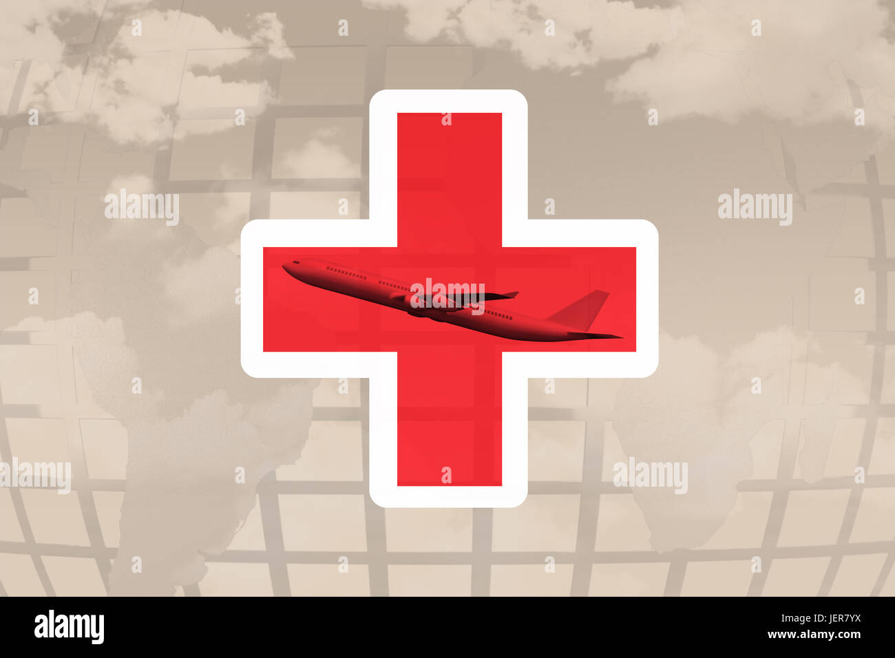 Avion de la croix rouge Banque de photographies et d’images à haute ...