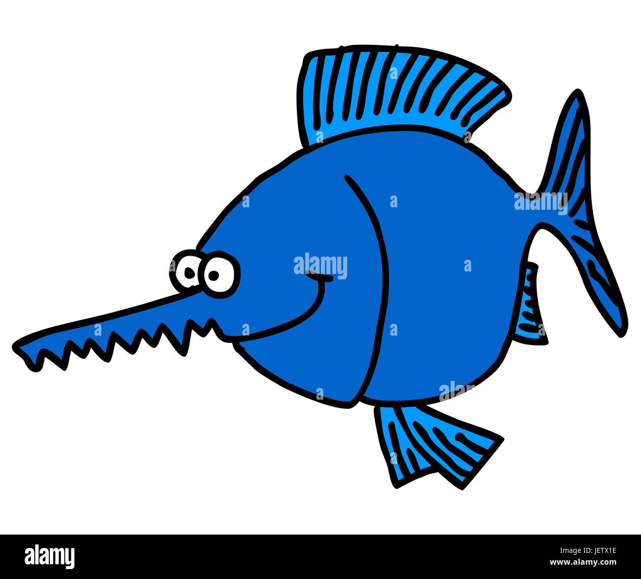 Poissons scie Banque d'images vectorielles - Alamy