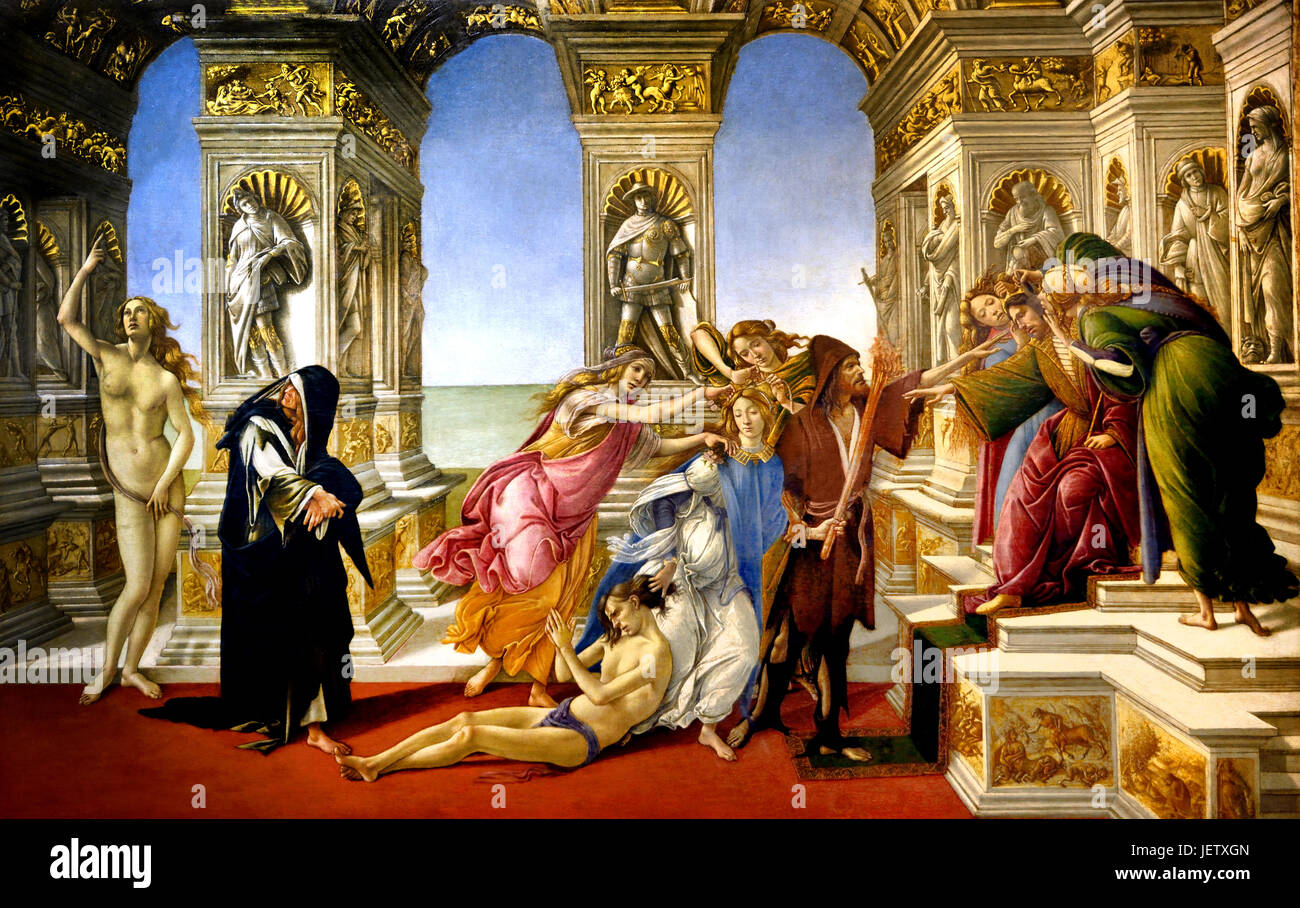 La calomnie d'Apelle 1495 Sandro Botticelli ( Alessandro di Mariano ...