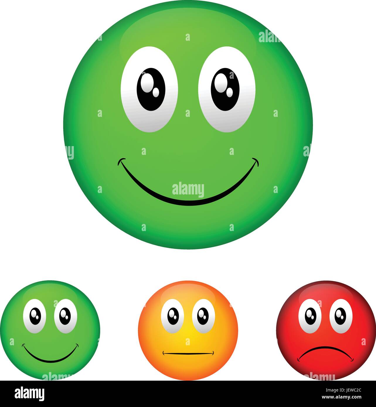 Ok, c'est vrai, Smiley, bon, faux, snaky, boutons, touches, ok, doigt ...