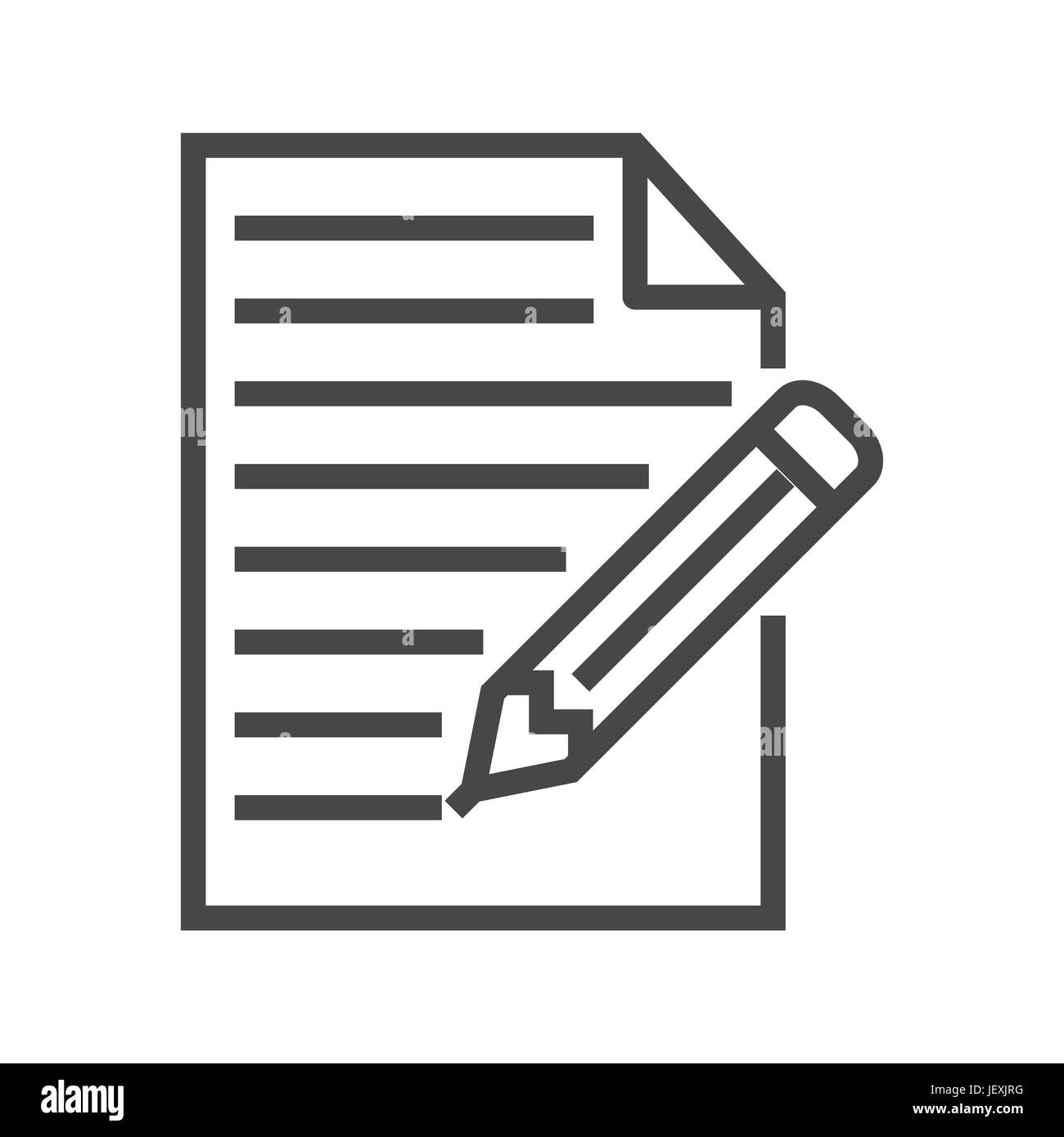 Les pictogrammes de remarque fine ligne Icône vecteur. L'icône de la ...