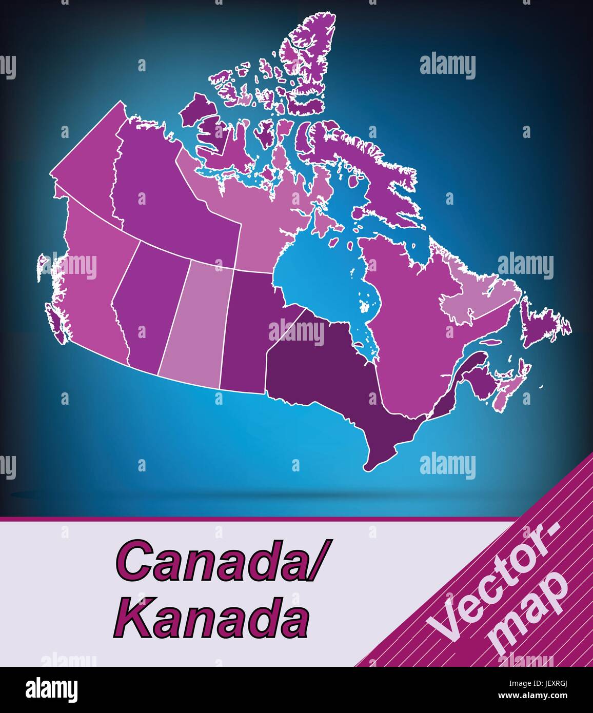 Carte du canada Banque de photographies et d’images à haute résolution ...