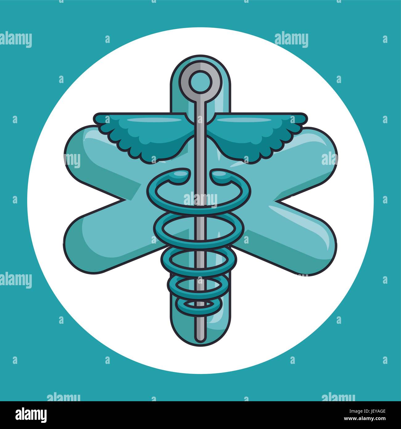 Caducée symbole médical Image Vectorielle Stock - Alamy