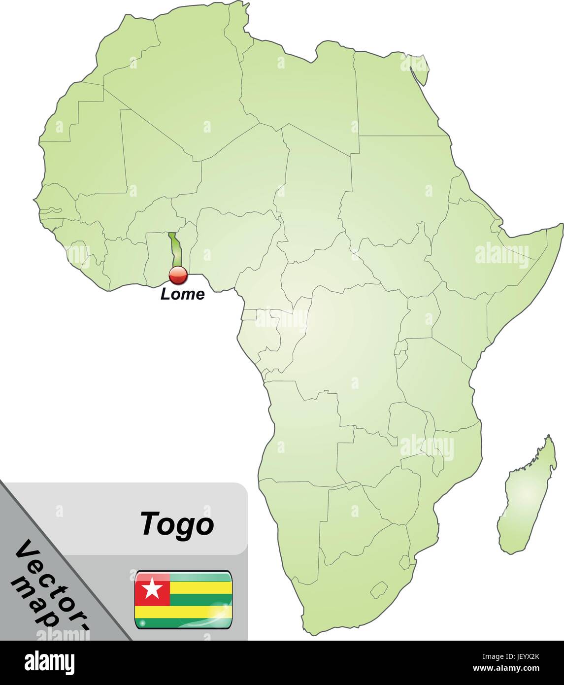 Carte togo en afrique Banque de photographies et d’images à haute ...