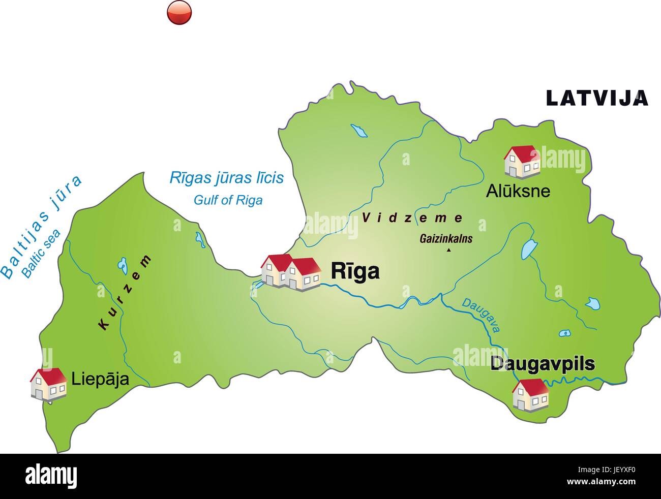 Carte de la lettonie Banque d'images vectorielles - Page 3 - Alamy
