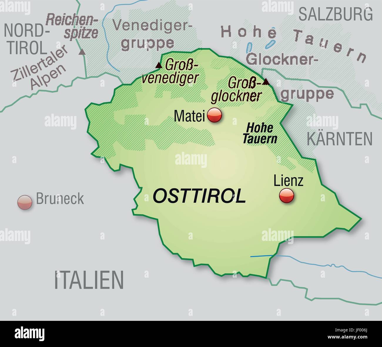 Carte du tyrol Banque de photographies et d’images à haute résolution ...