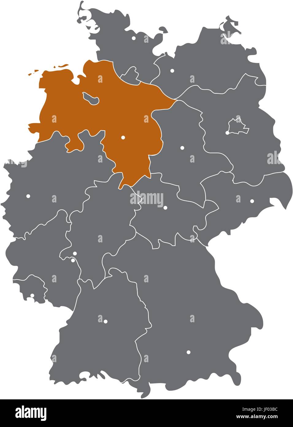 Carte de la basse saxe Banque d'images vectorielles - Page 2 - Alamy