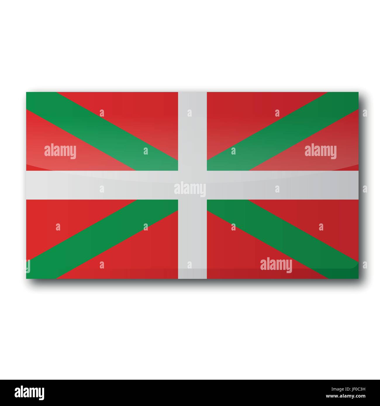 Drapeau basque Banque d'images vectorielles - Alamy